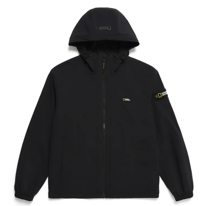 BUY Nat Geo Jacket ARCHELON STRETCHED WOVEN ZIP-UP HOODIE CARBON BLACK