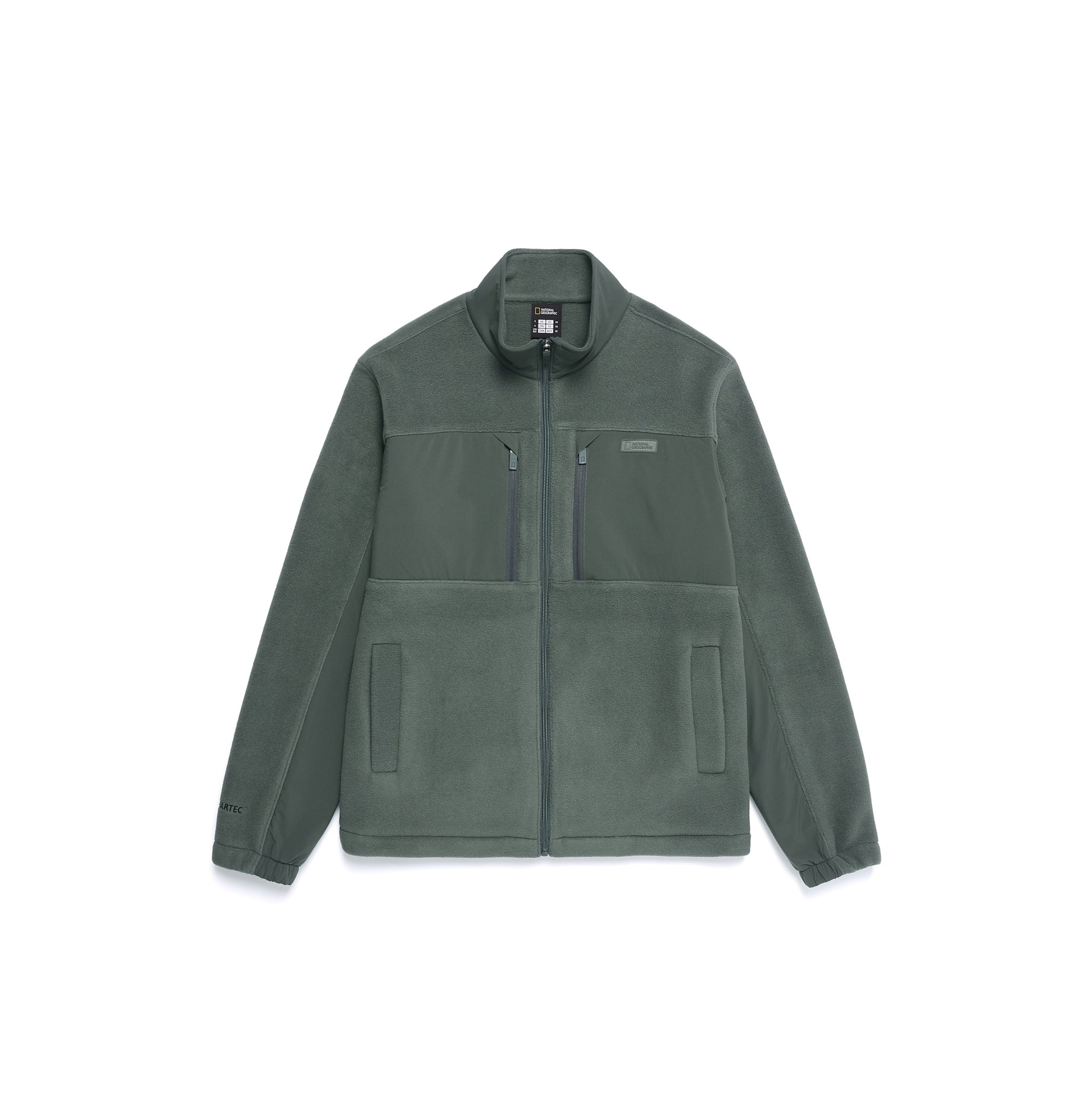 BELI JAKET Nat Geo [POLARTEC] NAOS WOVEN COLOR-BLOCK FULL-ZIP JACKET KHAKI